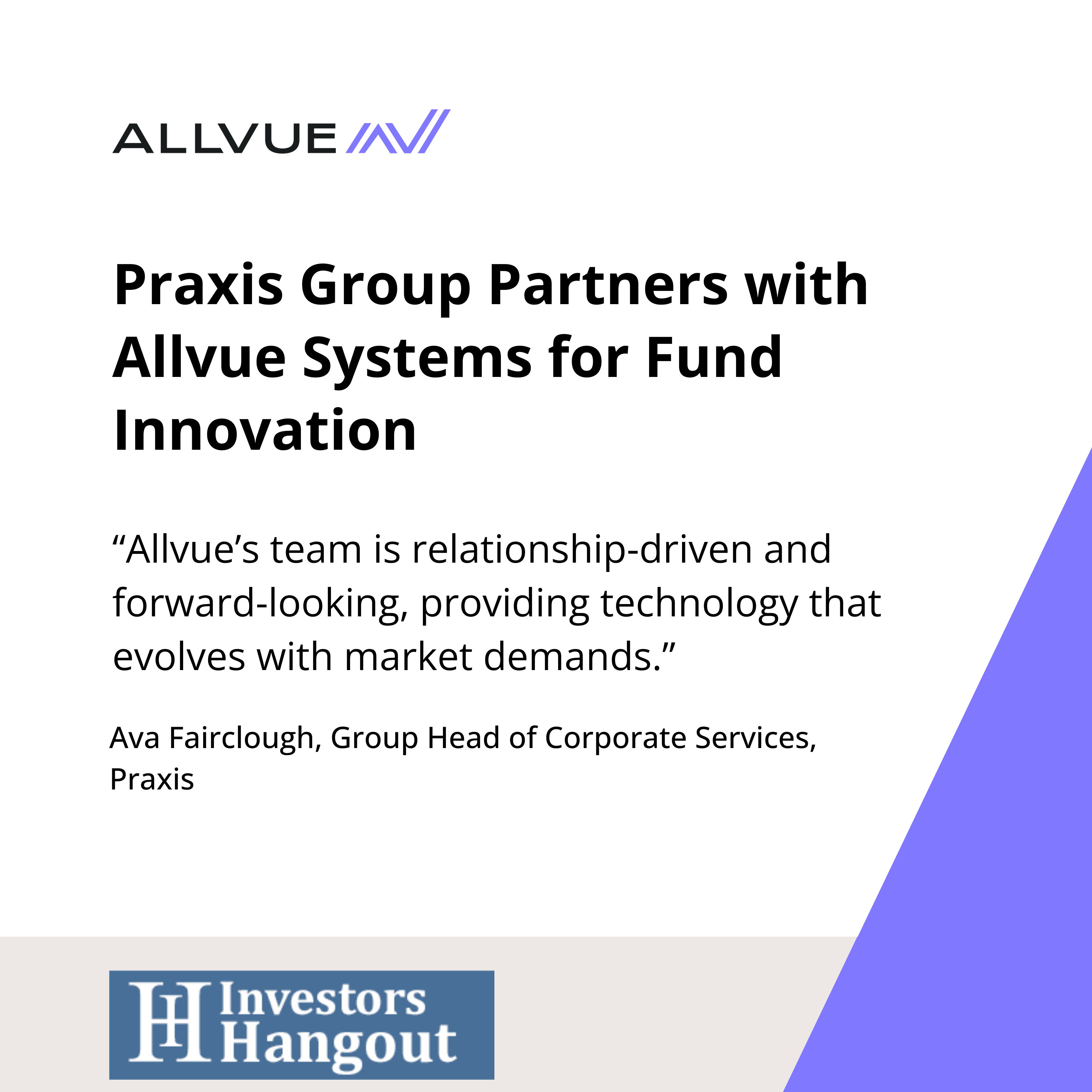 Article: Praxis Group Partners with Allvue Systems for Fund Innovation ...
