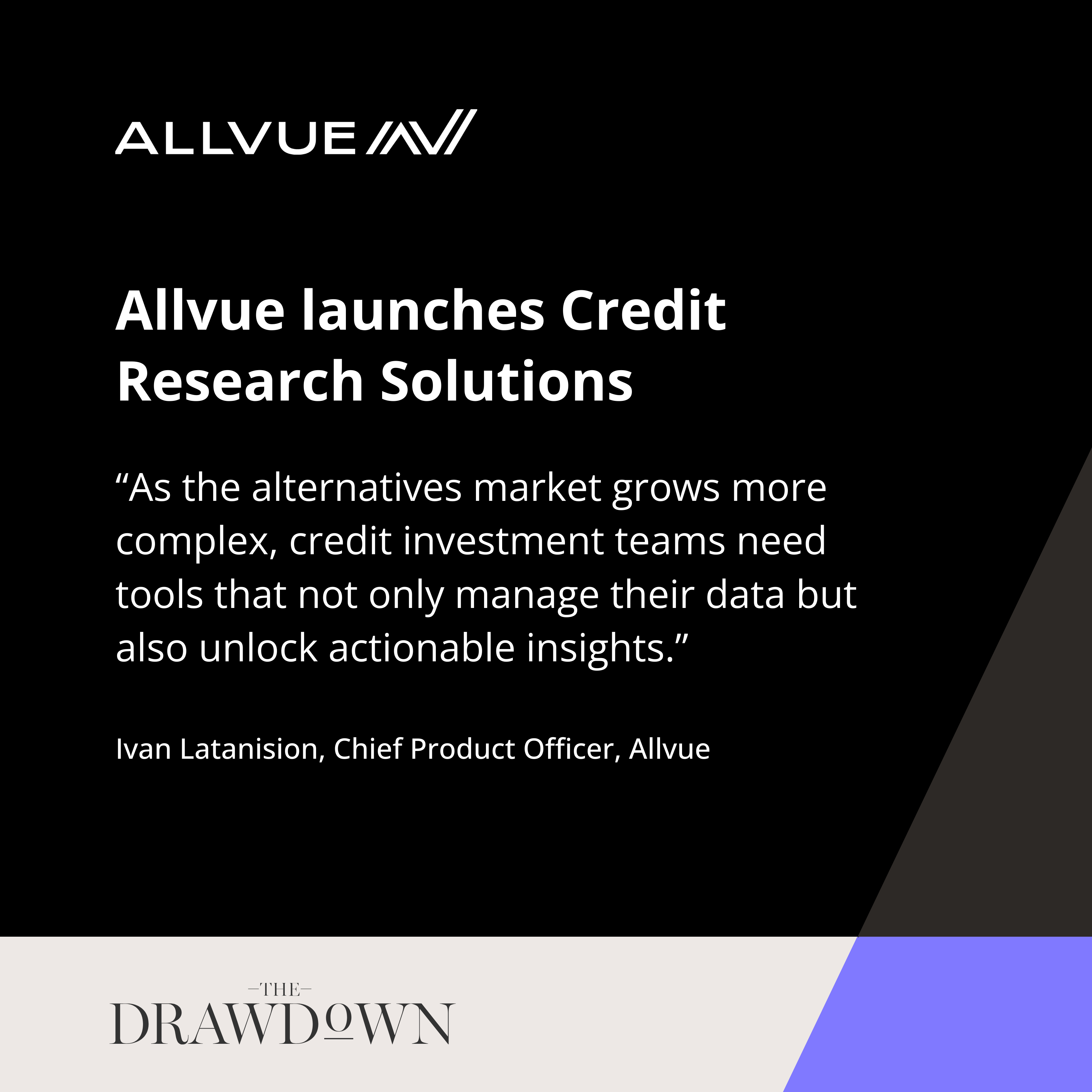 Article: Allvue launches Credit Research Solutions - Allvue Systems